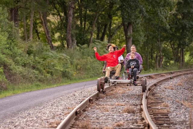 An Unusual Scenic Excursion Awaits on This Railbiking Tour Through Maryland