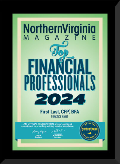 Top Financial Professionals 2024 Winners Media Kit Northern Virginia
