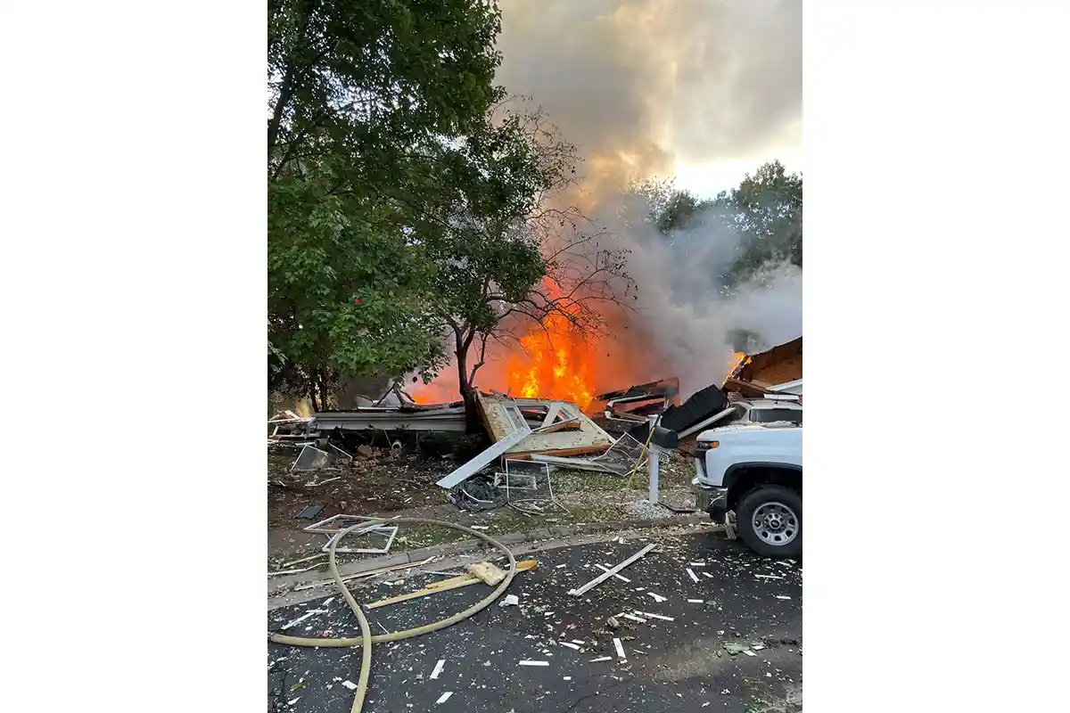 Explosion Destroys Haymarket House