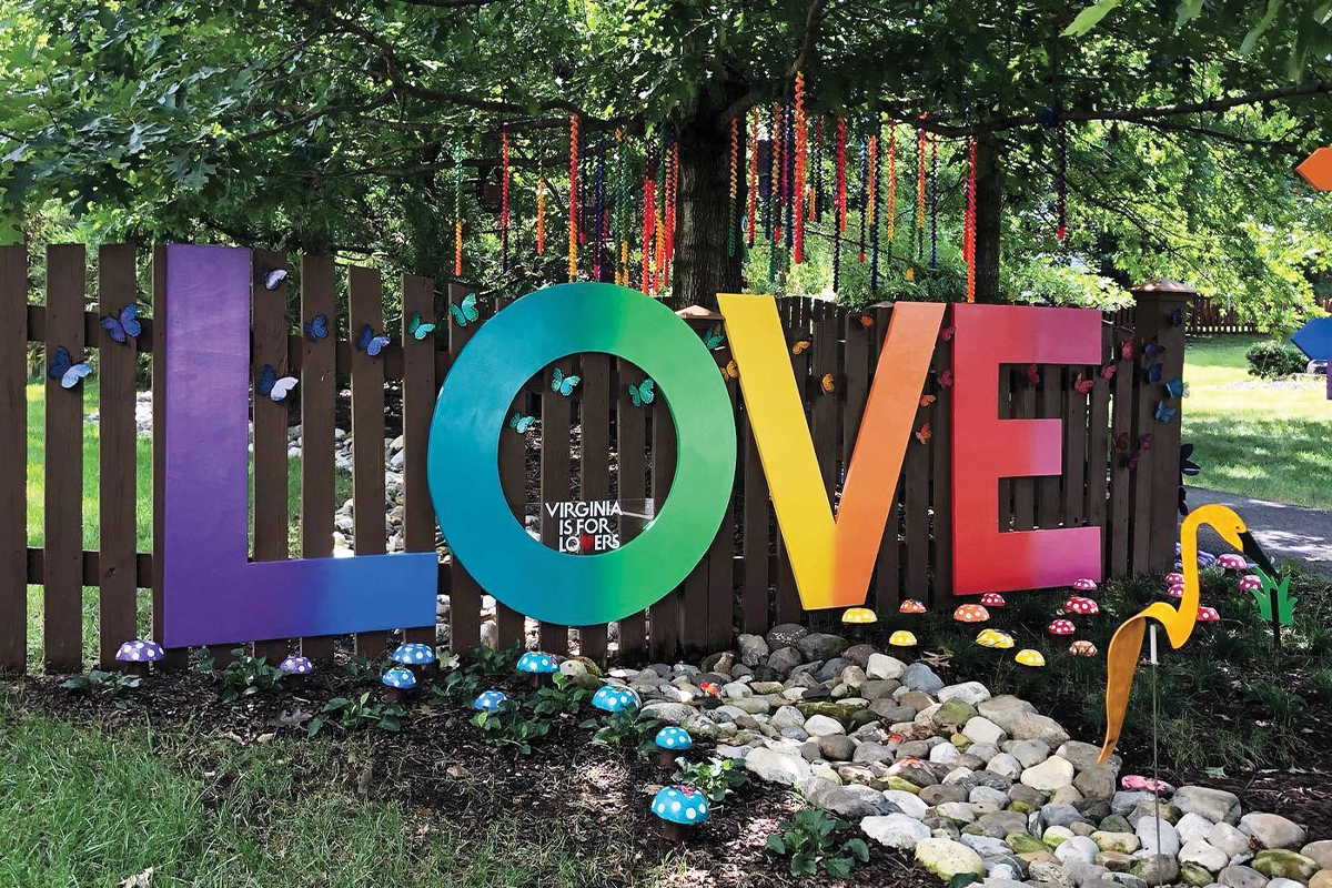 NoVA's Colorful Love Signs Will Make You Smile