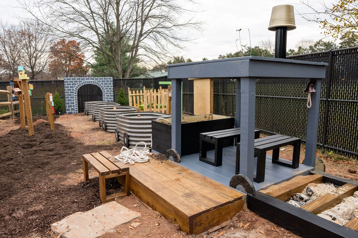 Outdoor Learning Lab at New Early Childhood Center in Ashburn