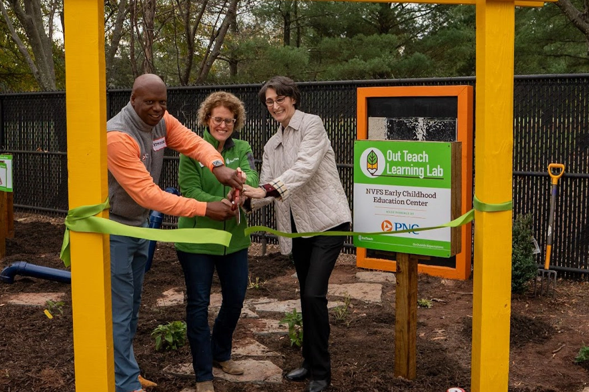 Outdoor Learning Lab at New Early Childhood Center in Ashburn