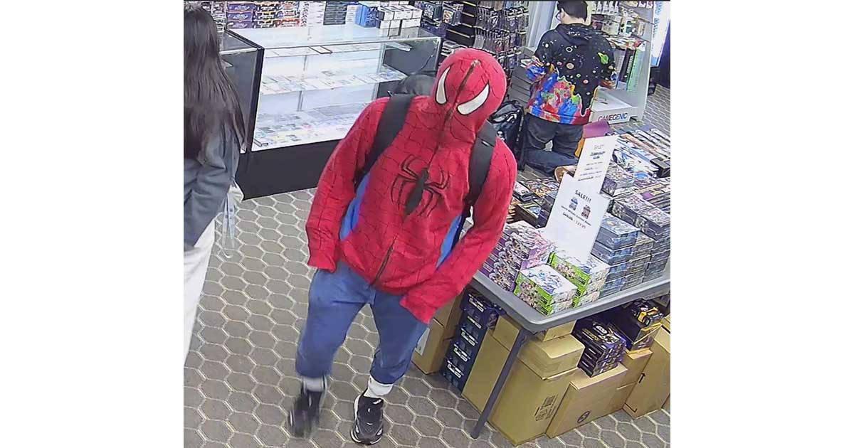 Fairfax Collectibles Shop Robbed by Man Disguised as Spider-Man