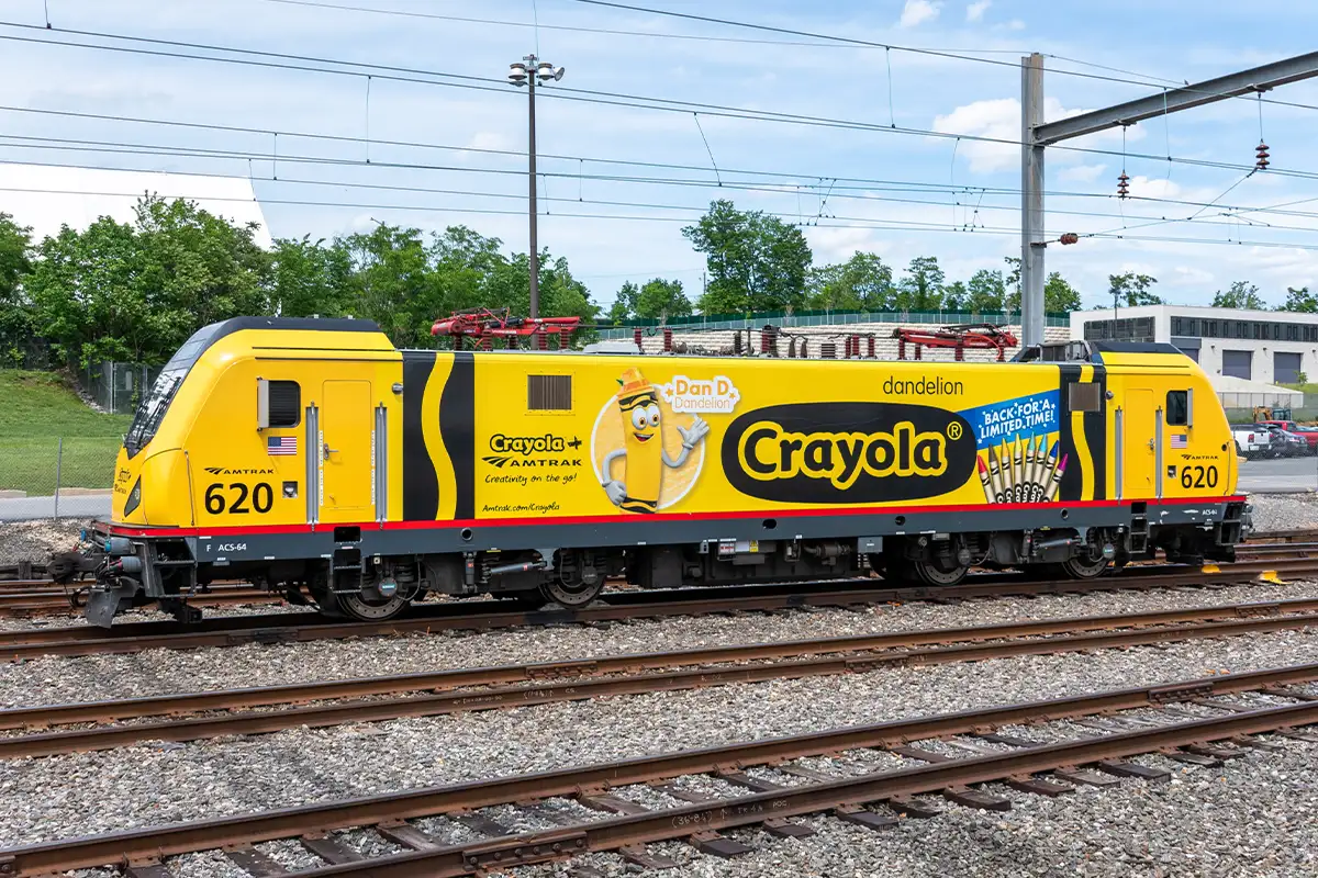 Crayola Amtrak Train Offers Free Rides for Kids this Summer