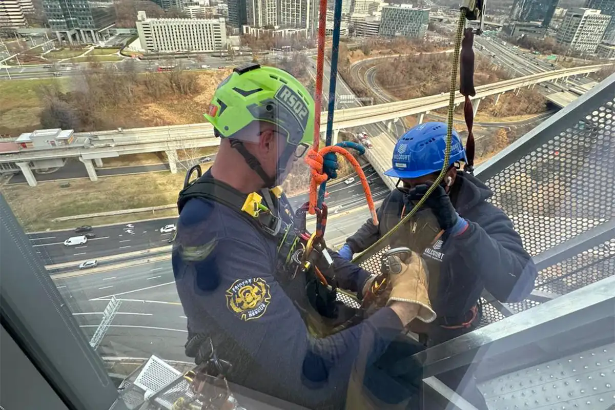 Fairfax Fire Department Rescues 2 Dangling Window Washers