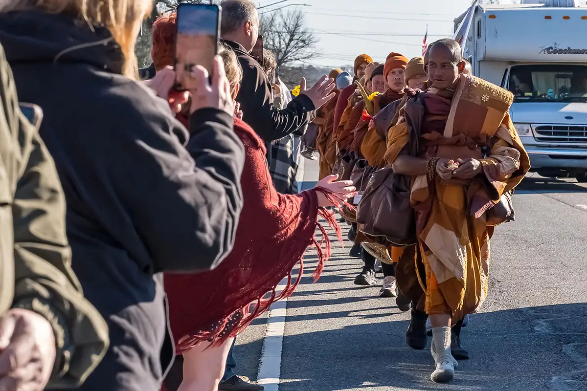 Buddhist Monks on ‘Walk for Peace’ Arrive in Washington, DC